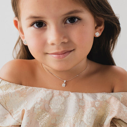 Baby Solitaire Diamond Necklace - Baby Jewel