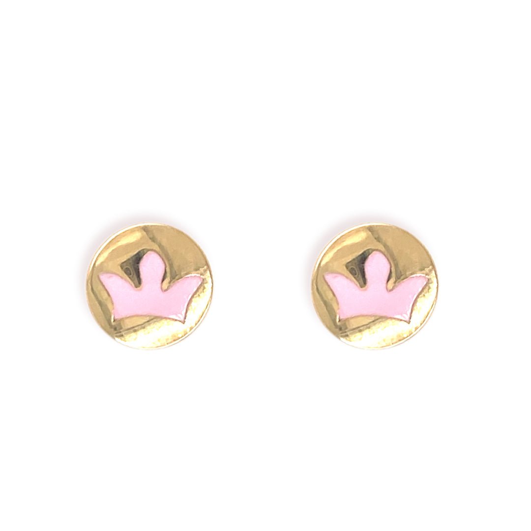 Round Crown Stud - Baby Jewel